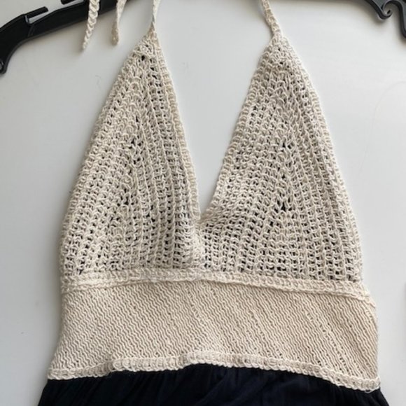 Surf Gypsy | Dresses | Surf Gypsy Crochet Top Halter Maxi Dress | Poshmark